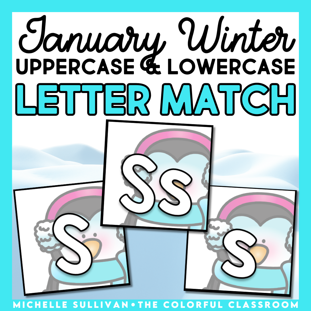 Uppercase and Lowercase Letter Matching – Alphabet Cards – January Snow ...
