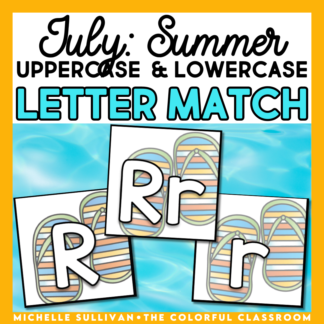 Uppercase and Lowercase Letter Matching – Alphabet Cards – July ...