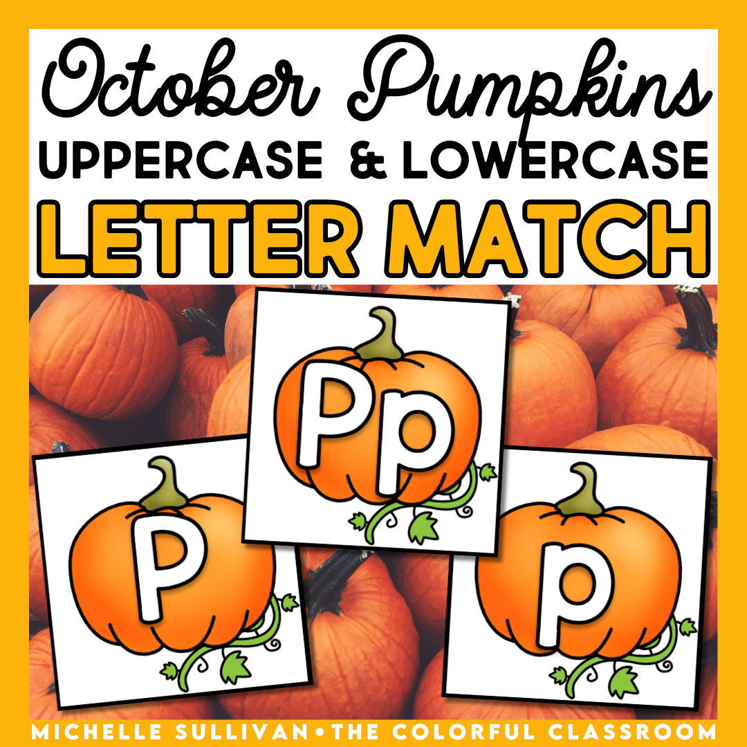 Uppercase and Lowercase Letter Matching – Alphabet Cards – October ...