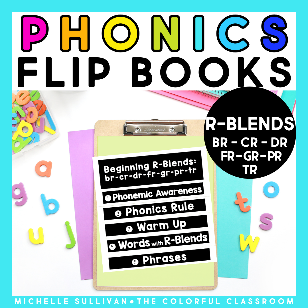 Phonics Flip Books: R Blends - The Colorful Classroom